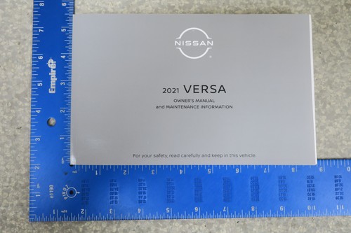 Nissan Versa Owner's Manual 2021 21 Book Free Shipping OM896 | eBay