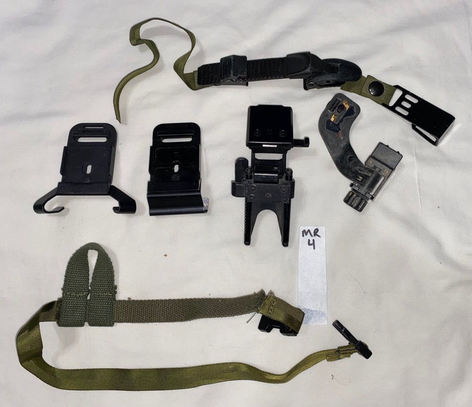 PASGT M88 MICH ACH Helmet NVG Mount Assembly Nape Ratchet Straps J-Arm ...