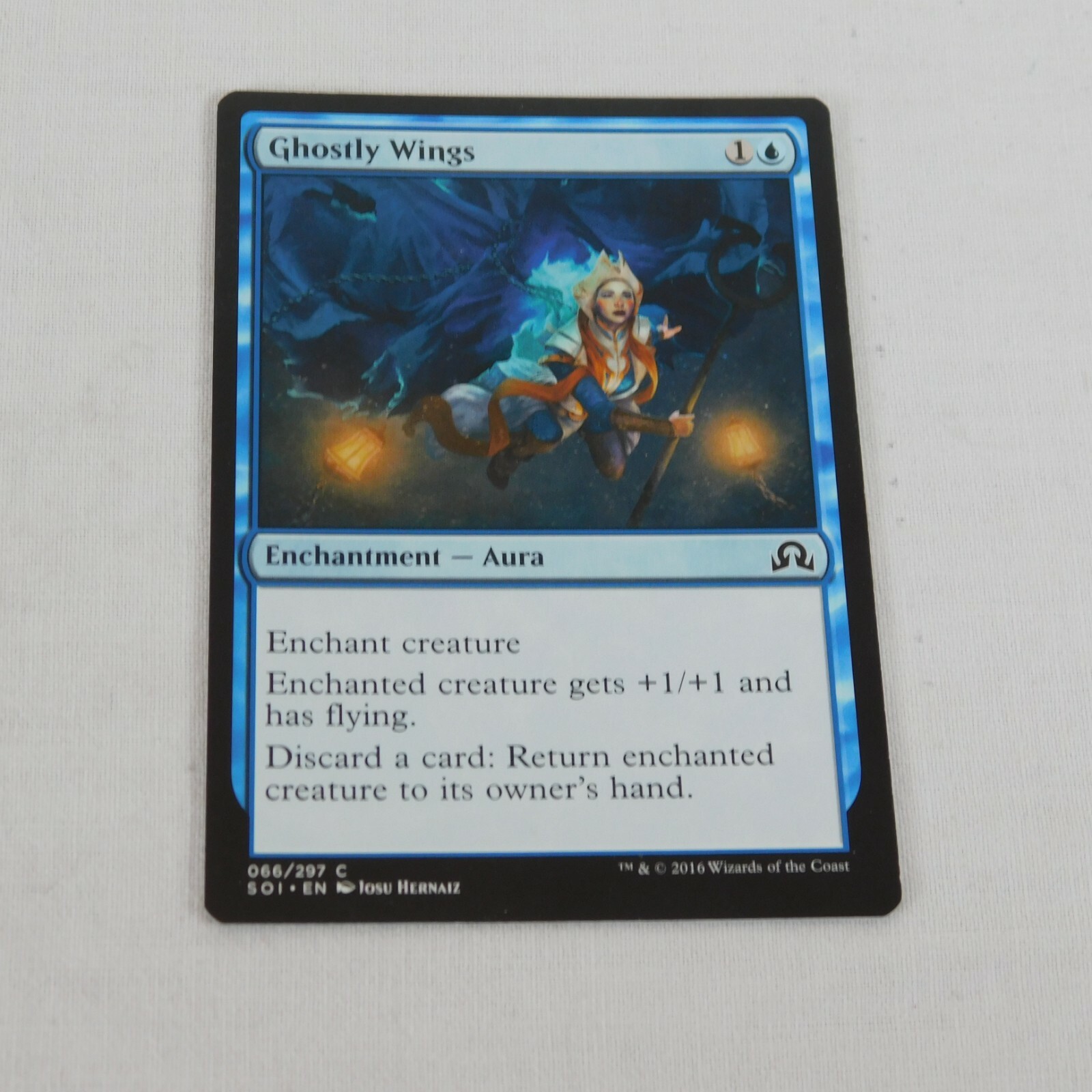 Ghostly Wings MTG 2016 Blue Enchantment Aura 066/297 Shadows over Innistrad | eBay