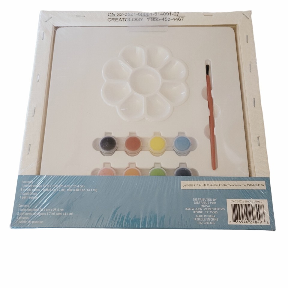 Shark & Fish Canvas Painting Kit 11 Piece Set By Creatology Ages 6 & Up ...