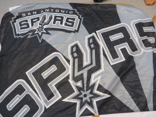 San Antonio Spurs NBA Basketball Flag Banner 42" x 28" 2015 Nylon Good ...