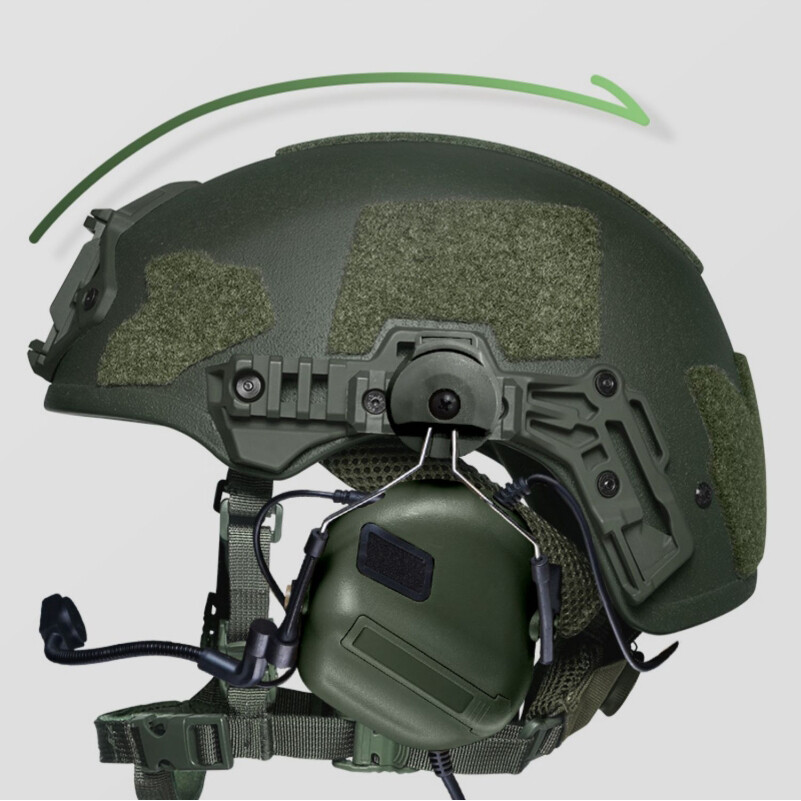 Tactical Aramid Fiber Wendi Bulletproof Helmet Ballistic IIIA Class ...