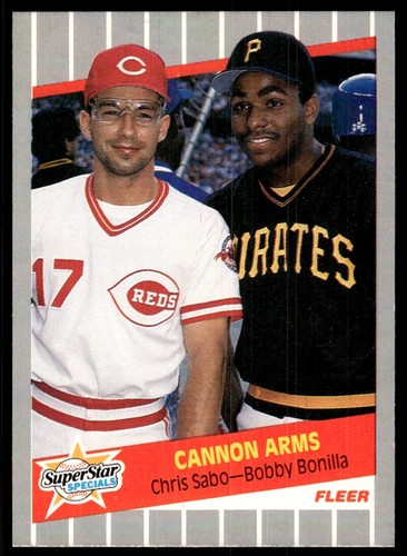 1989 Fleer Baseball Card Chris Sabo/Bobby Bonilla Cincinnati Reds ...