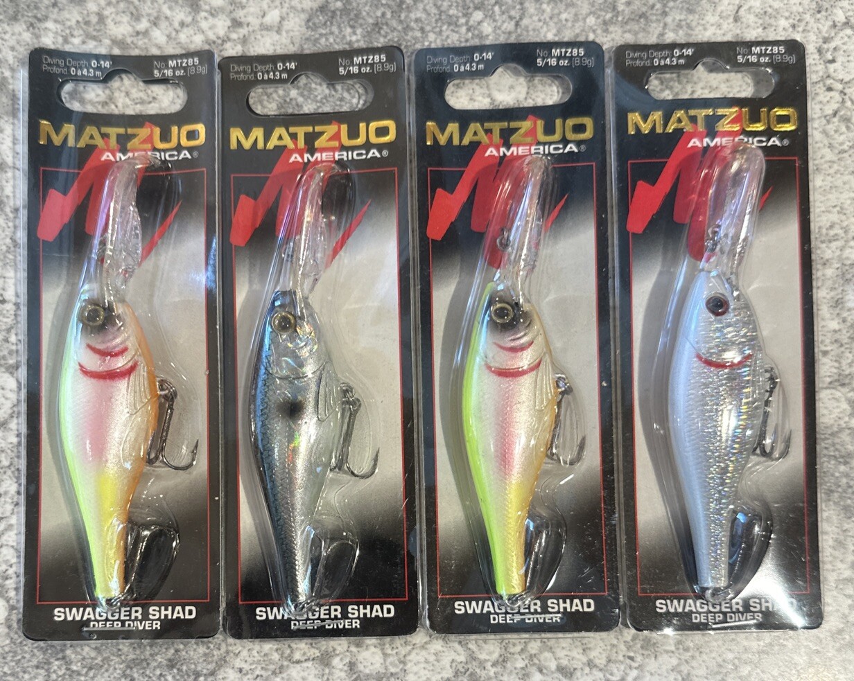 4 Packs Matzuo Swagger Shad Colors As Shown | eBay