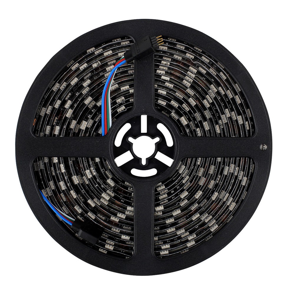 16.4ft RGB LED Strip Waterproof 5050 Ribbon Light Kit for Home Party ...