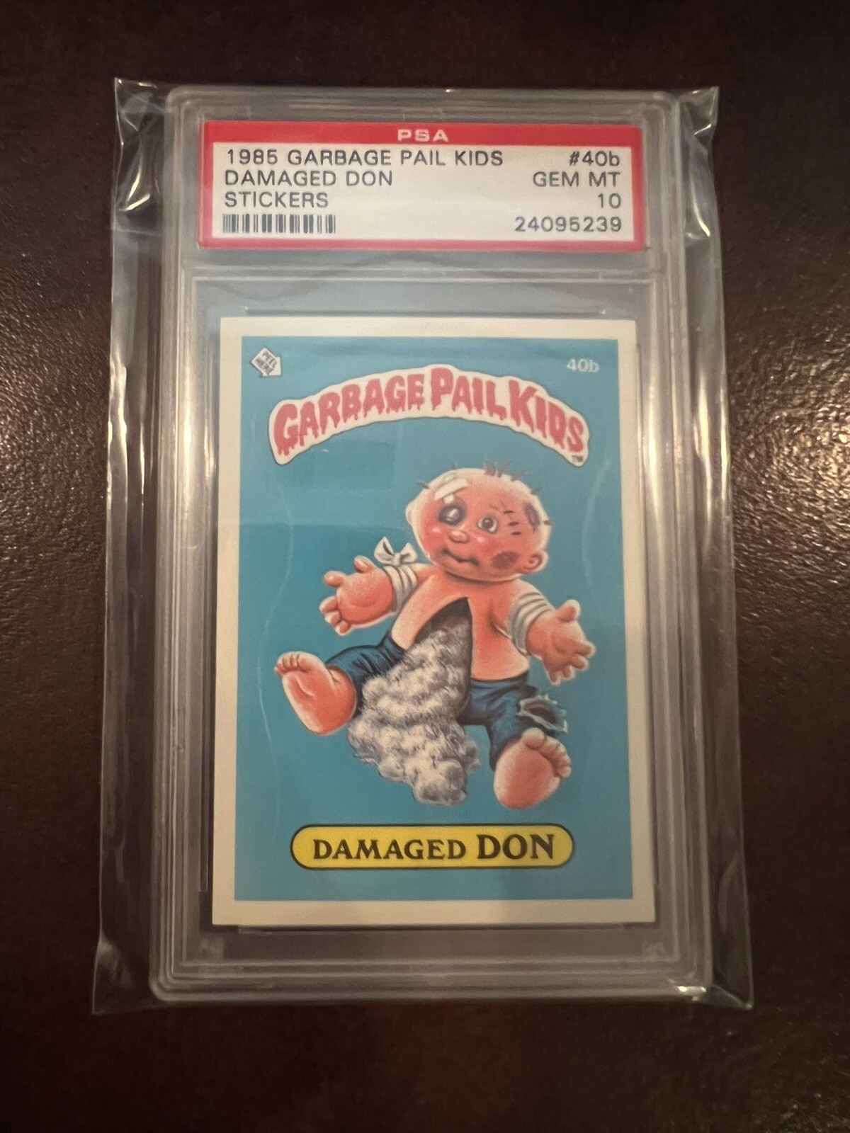 GPK Garbage Pail Kids 1985 1st Series 1 40b Damaged Don PSA 10 Low Pop ...