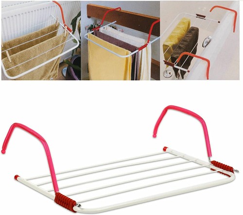 2 Pack 3M Clothes Drying STRONG METAL 6 Rail Air Washing Laundry ...