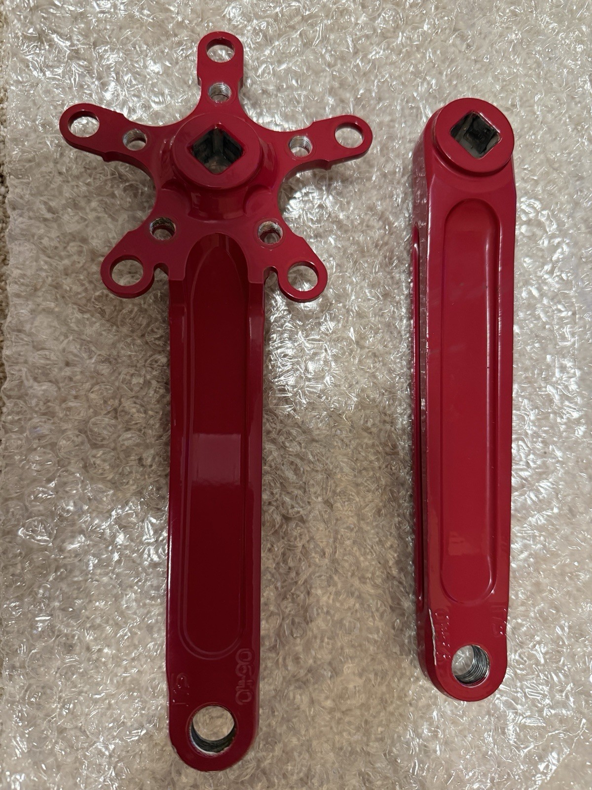 Race Face Forged Crank Arms. No Chainrings Vintage Red 175mm. Square ...