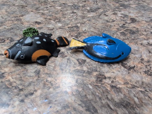 Safari Clown Triggerfish 1.5" And Blue Tang Toy Figure Educational | eBay