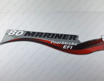 Mariner 80 hp Four Stroke EFI 2006-2012 outboard engine decals sticker ...