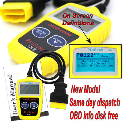 CAR OBD2 EOBD CAN Fault Code Reader Scanner diagnostic scanner not d900 ...