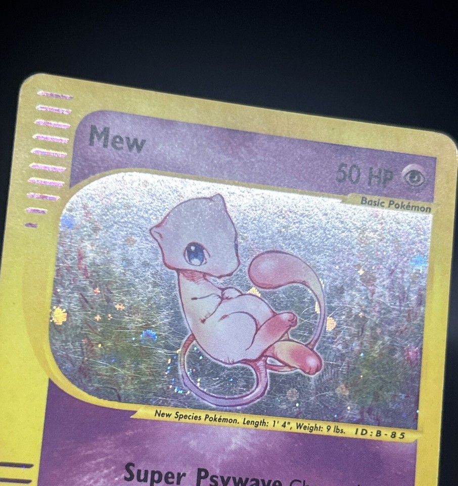 Mew Holo Rare 19/165 Expedition WoTC Pokemon Card 2002 E-reader Swirl ...