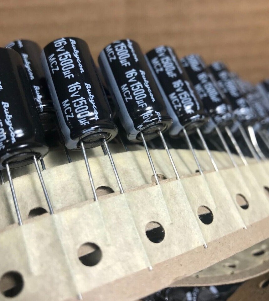 2200uf 1500uf 1000uf 820uf 680uf 470uf 10v 16v 25v 35v Rubycon ...