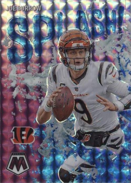 2023 Panini Mosaic - Splash! Joe Burrow #SS-JB Purple Mosaic Prizm /49 ...
