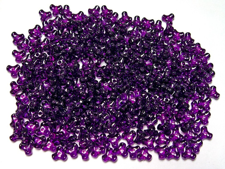 Tri Beads Transparent Sparkle 500pc Jewelry Supplies Art Craft Holidays ...