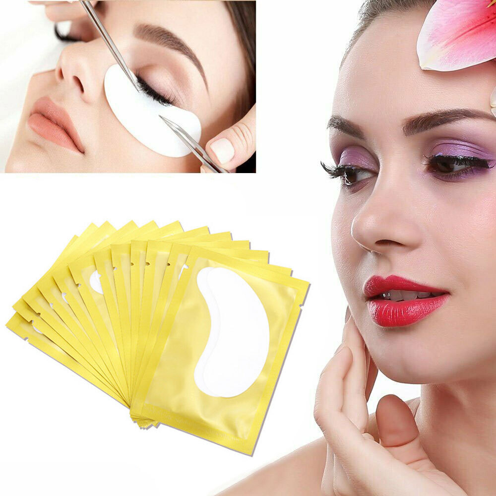 200/500/1000 Pcs Under Eye Curve Eyelash Pads Gel Patch Lint Free Lash ...