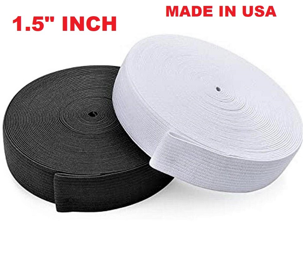 1.5" Inch Elastic ( 10 yard ) sewing elastic HIGH QUALITY MADE IN USA ...