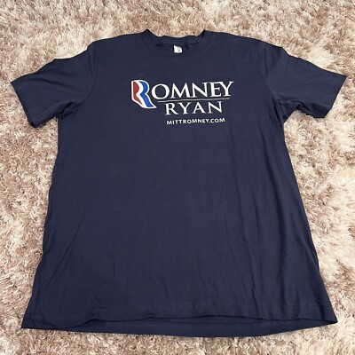 MITT ROMNEY T shirt 2012 Presidential Run Paul Ryan Trump Pence XL ...