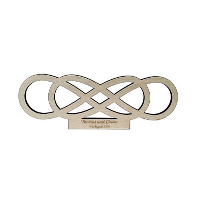 Double Infinity Sign, Personalised Wooden Plaque, Wedding gift ...