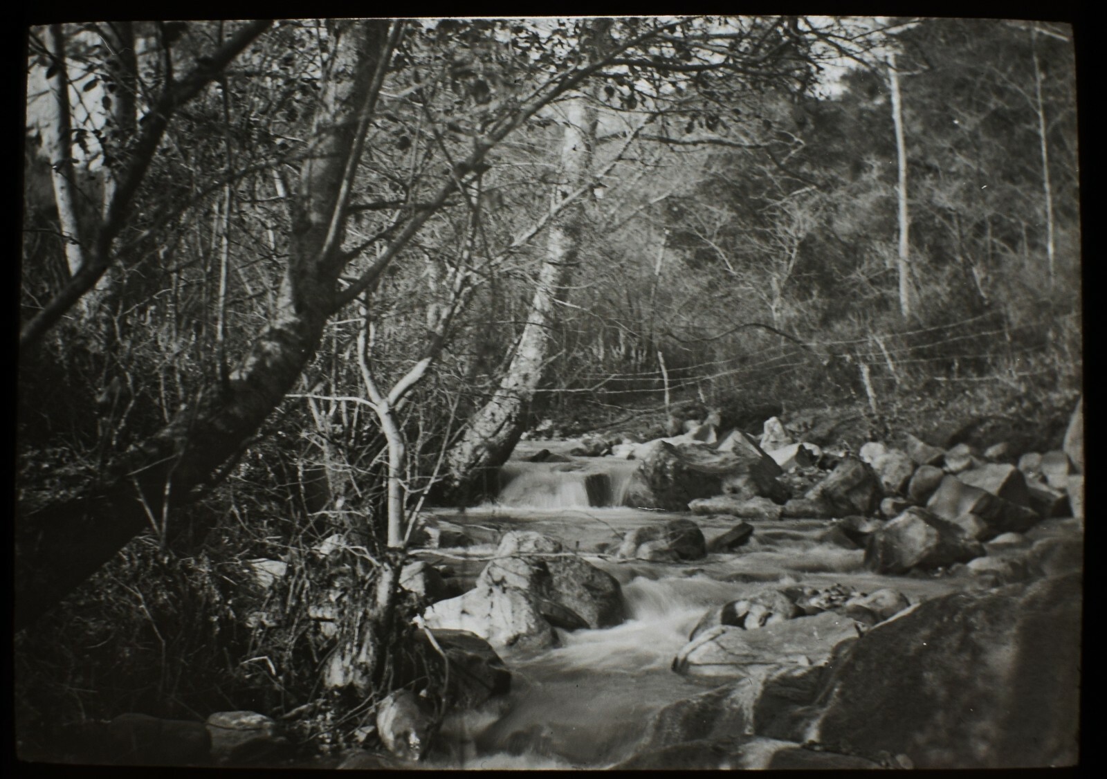 ANTIQUE Magic Lantern Slide MISSION CREEK SANTA BARBARA CALIFORNIA ...