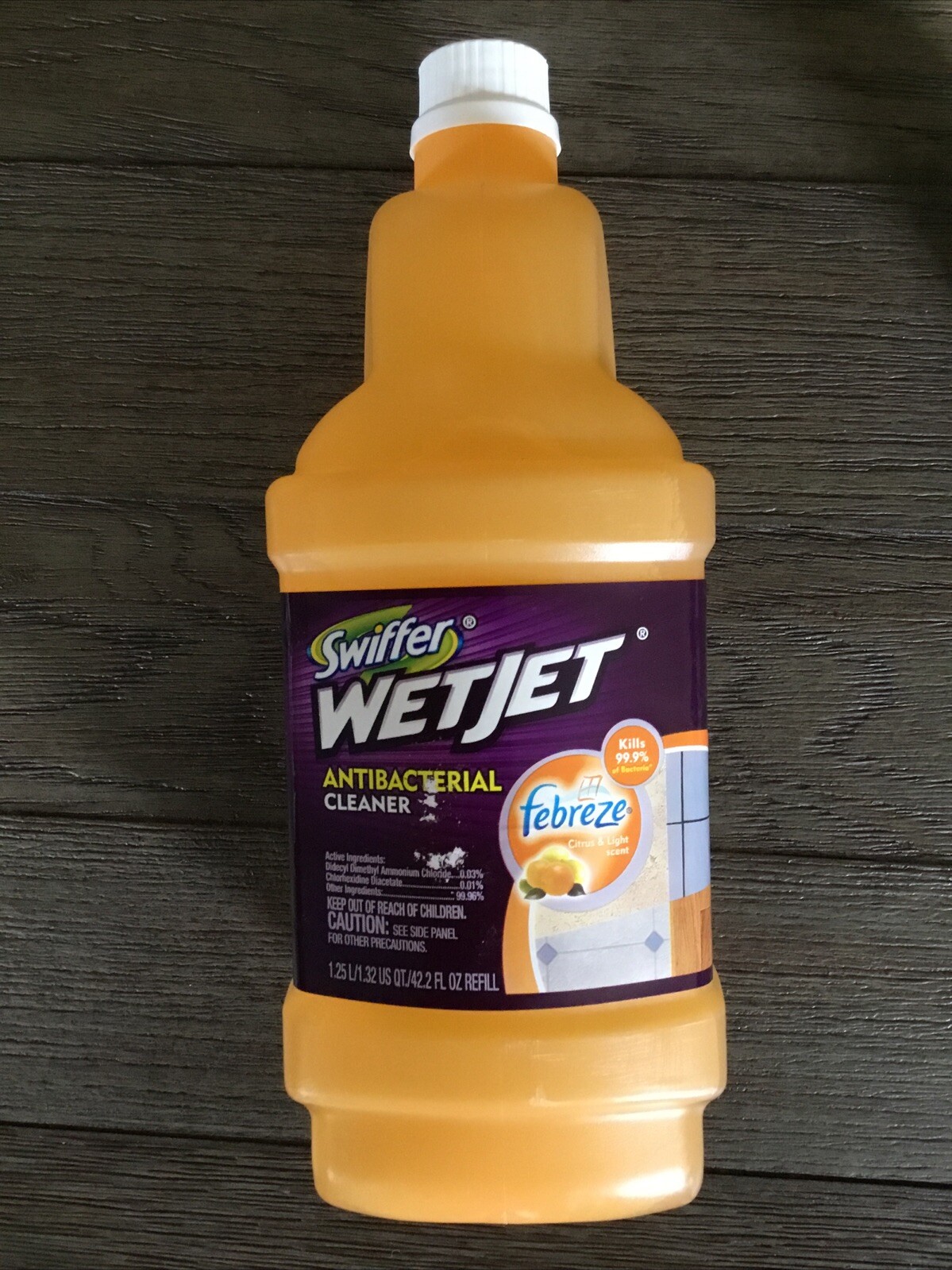 Swiffer WetJet Floor Liquid Cleaner Solution Refill Febreze Citrus 42.4 ...