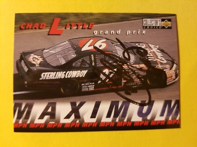 CHAD LITTLE (SP) IN PERSON AUTO AUTOGRAPH #91 1996 UPPER DECK CC NASCAR ...