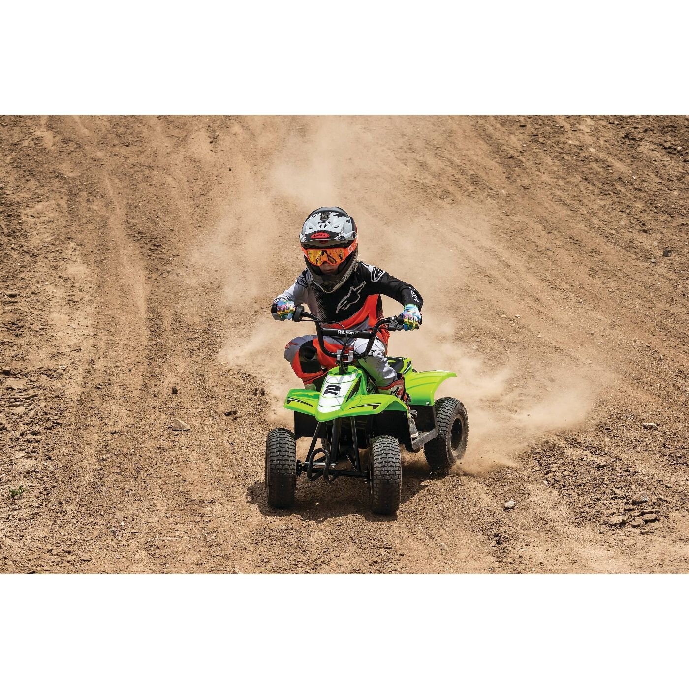 Razor 24V Dirt Quad SX McGrath Powered Ride-On - Green - Large Motor ...