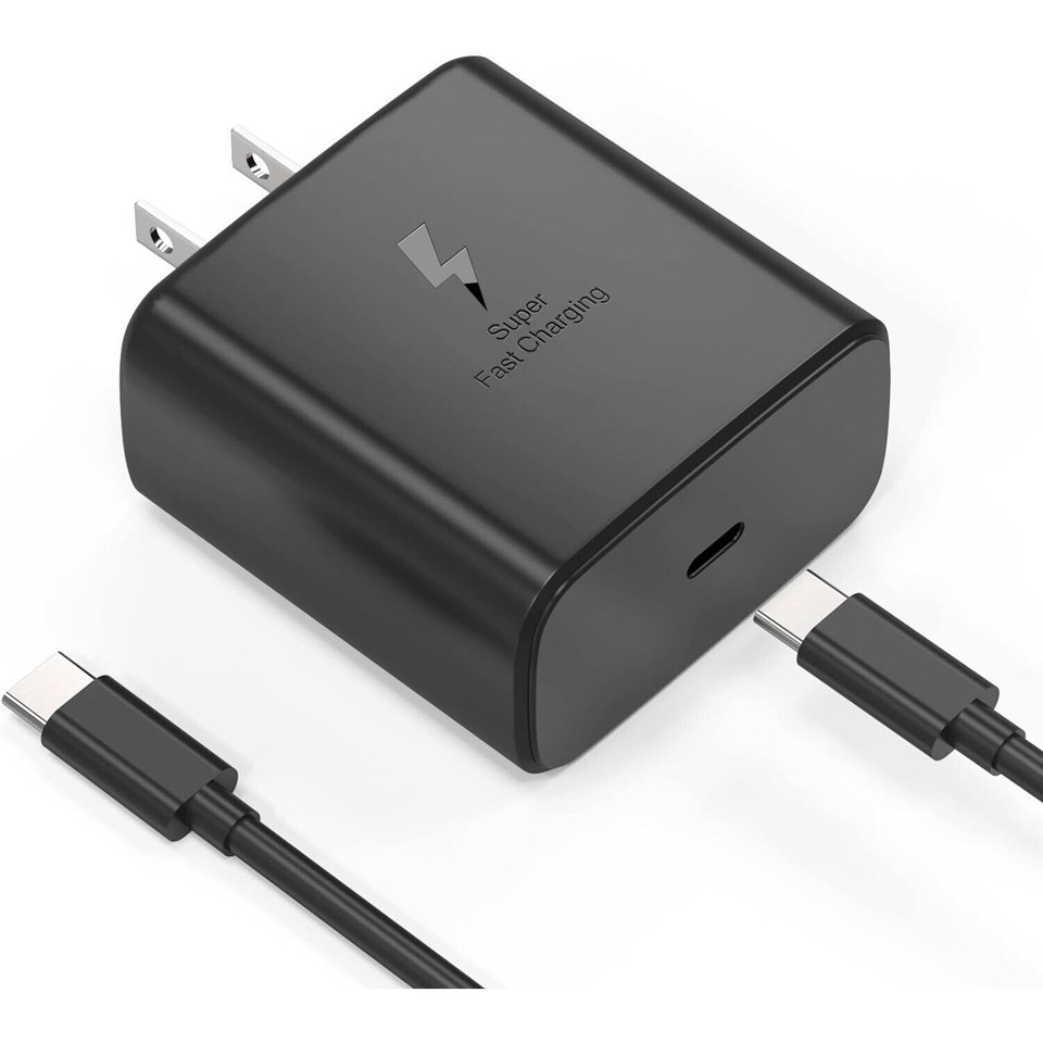 45W PD Fast Wall Charger+Type-C Cable For Samsung Galaxy S23 S22 S21 ...