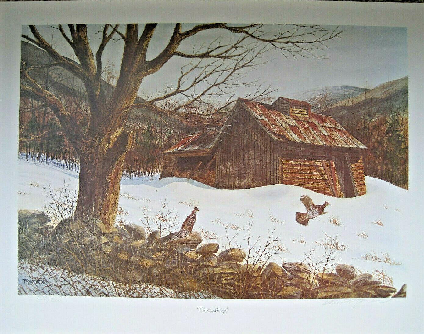 One Away - Grouse Print - by William Tyner - Signed/Numbered | eBay