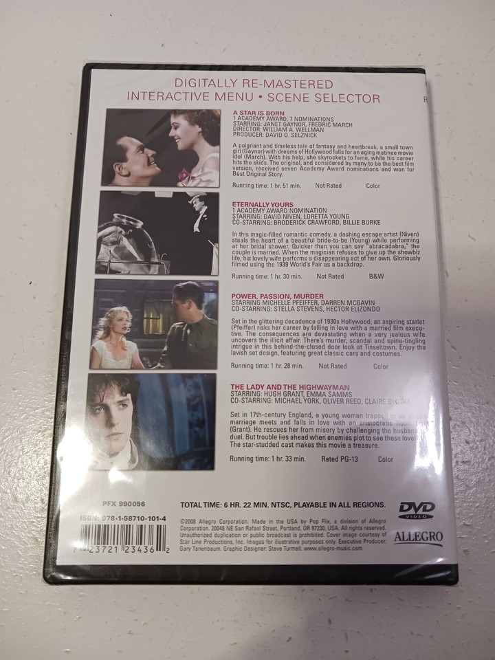 The Timeless Romance Collection Pop Flix DVD Brand New Factory Sealed ...