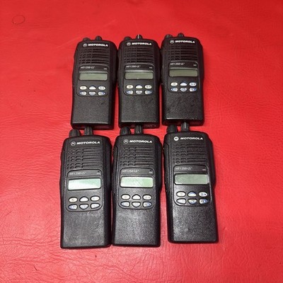 Lot of 6x Genuine Motorola HT1250LS+ 2-Way Radio AAH25SDH9D5AN *TESTED ...