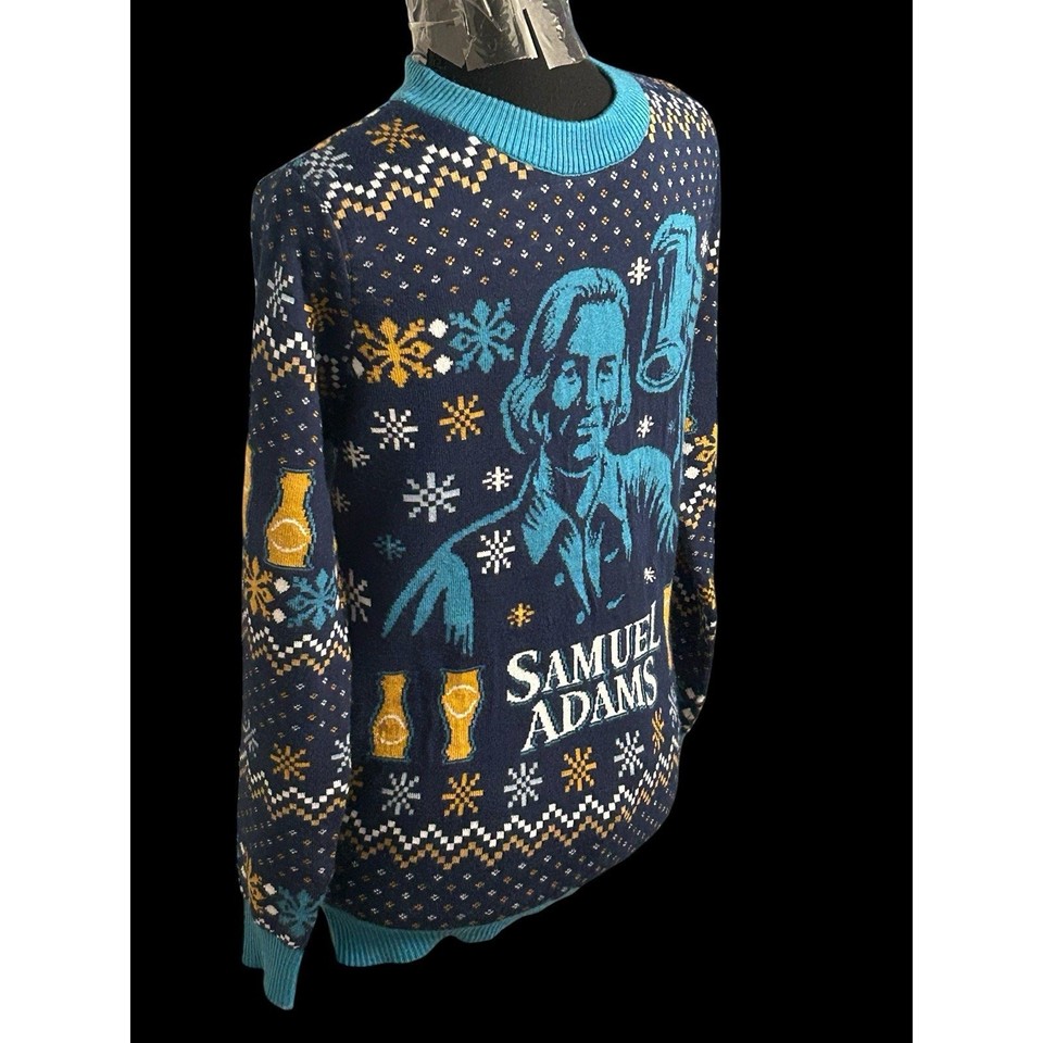 Samuel Adams Christmas Ugly Sweater Tipsy Elves Men's Small Holiday ...