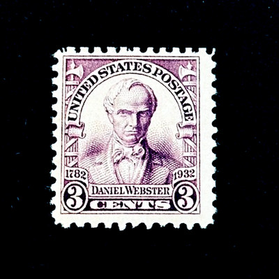 US Stamp - 1932 Daniel Webster Issue 3c Sn 725 Mint OG LH r48 | eBay