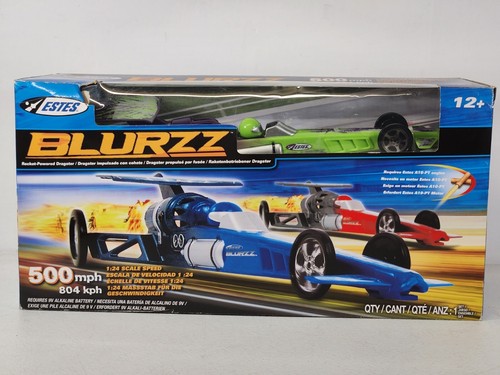 Estes Blurzz Rocket Powered Dragster #2503 Green Storm Car 1:24 Scale ...