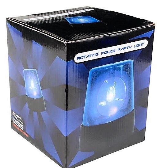 Blue 7" Lighted Beacon Party Light Rotating Spinning Flashing Lamp DJ ...