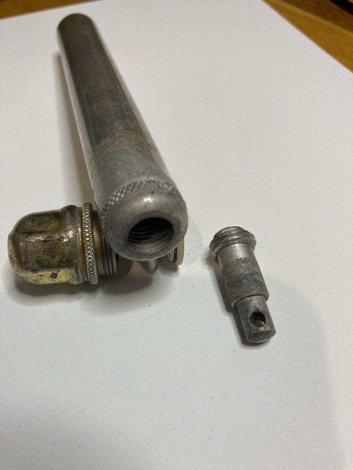 Vintage US Military Penlight Pilots Flashlight Justrite w/Calvary Case ...