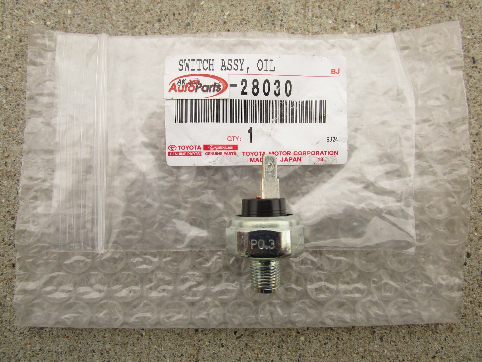 FITS: 79 - 92 TOYOTA PICKUP ENGINE OIL PRESSURE SENSOR SWITCH OEM BRAND ...