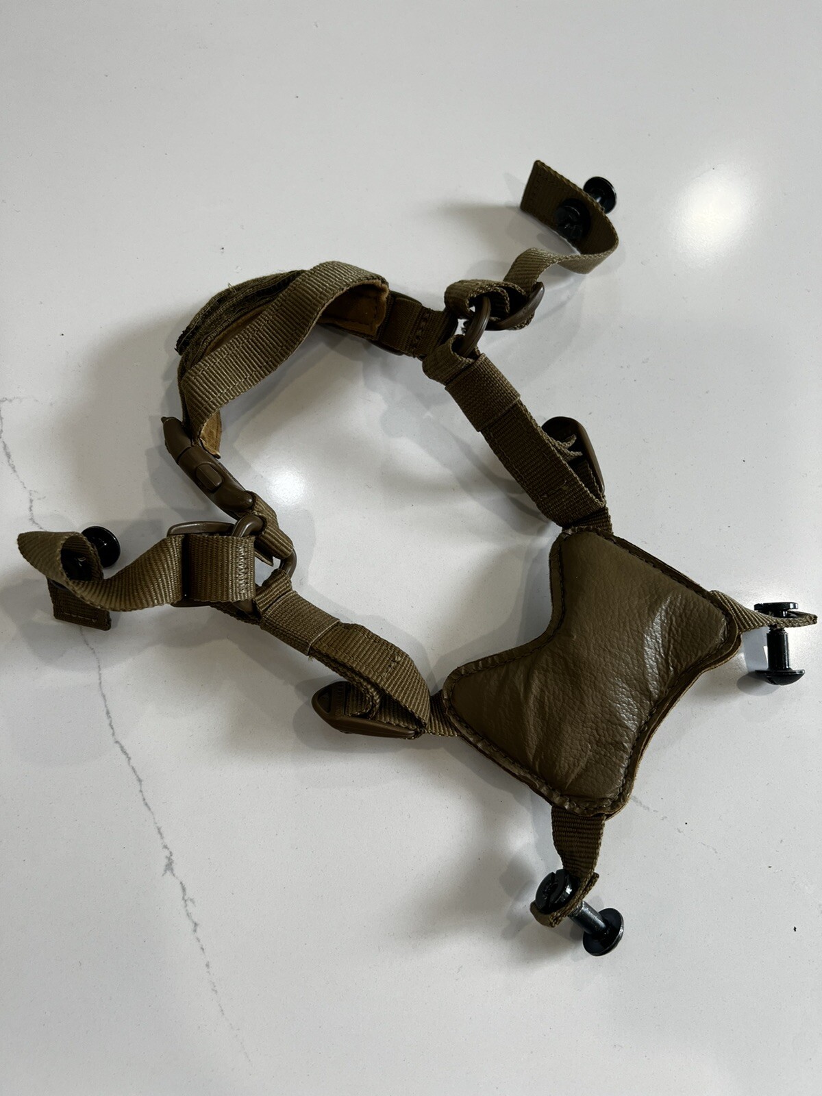 USMC Coyote Helmet 4-Point Retention Chin Strap w/Hardware S/M | eBay