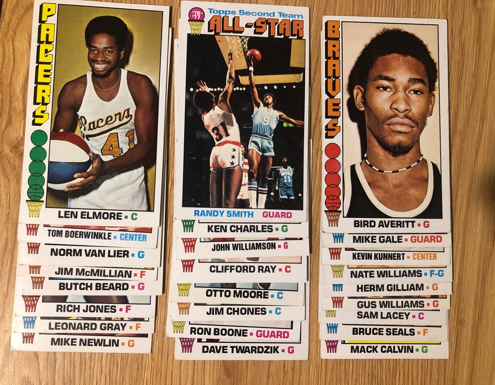 Lot Of 25 1976 Topps Jumbo Basketball Cards Elmore, Van Lier, Vintage ...