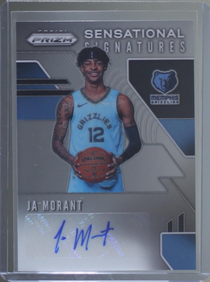 2019-20 Panini Prizm - Sensational Signatures #SS-JMT Ja Morant (AU, RC ...
