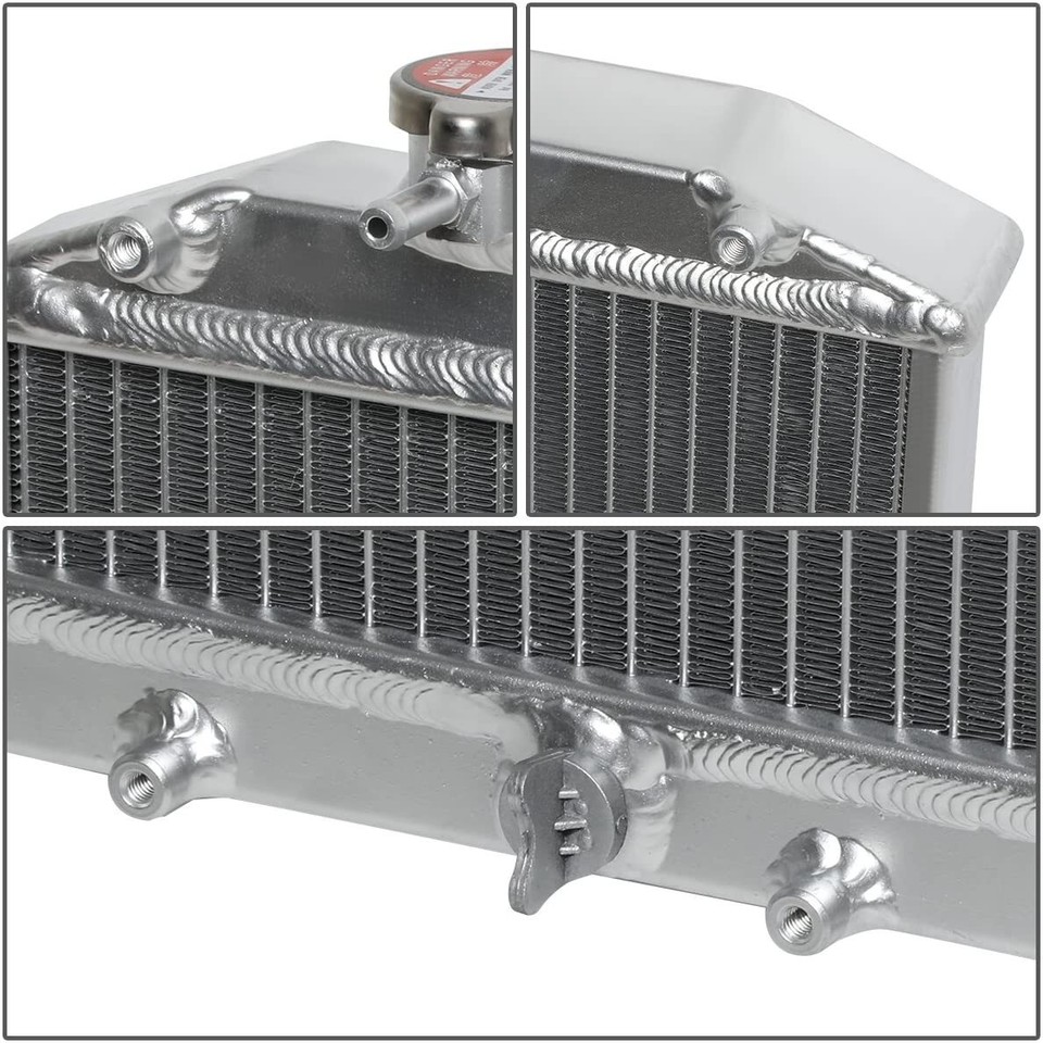 3 Row Aluminum Radiator Fit 92-00 Honda Civic EG EK Del Sol Integra D15 ...