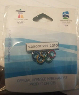 5 Rings Pin _ Vancouver 2010 Olympics _Sealed | eBay