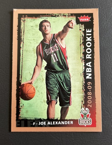 Fleer NBA Rookie F- Joe Alexander 2008-09 Bucks | eBay