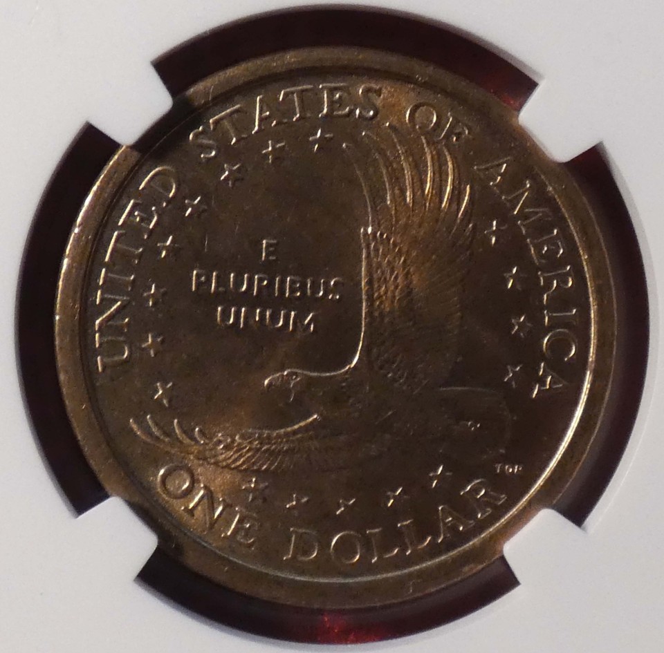 2000-P Sacagawea Dollar "Wounded Eagle" FS-901 NGC - MS 62 Error Coin ...