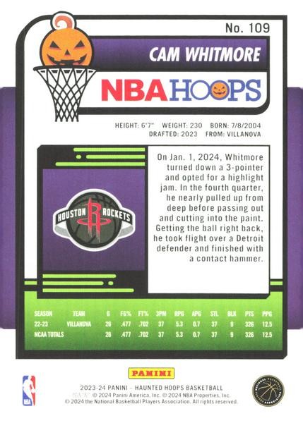 2023-24 Hoops Haunted Hoops #109 Cam Whitmore base | eBay