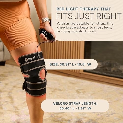 LifePro Red Light Therapy for Knee Brace 660nm 850nm for Joint Wellness ...