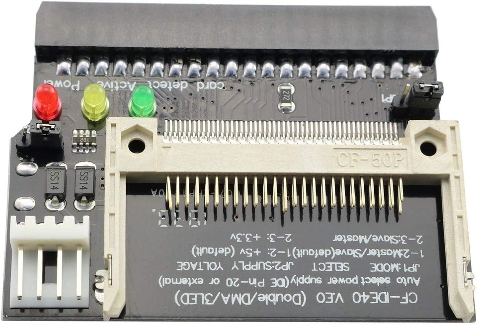 CF to IDE Adapter: Compact Flash to 40-Pin IDE Bootable Converter ...