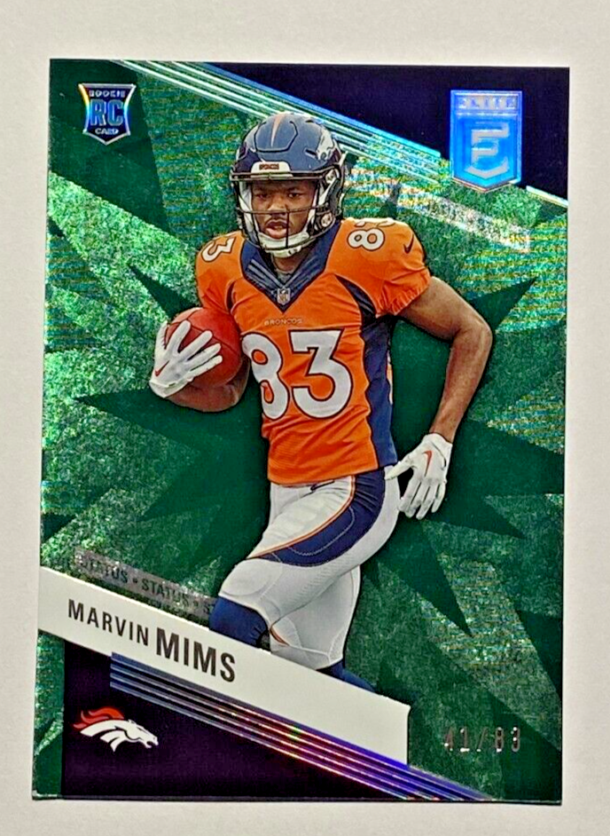 2023 Donruss Elite #166 MARVIN MIMS RC Green /83 Status BRONCOS | eBay