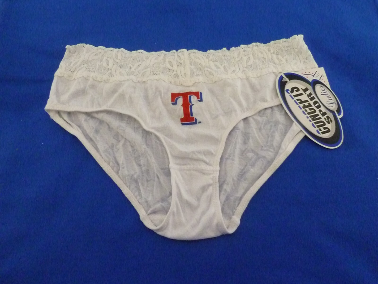 NEW Women's MLB Licensed Concepts Sport Texas Rangers Brief Panty-White ...
