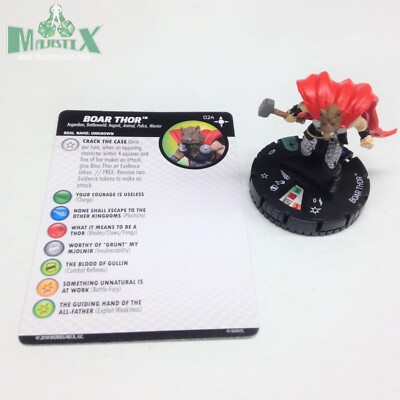 Heroclix Secret Wars: Battleworld set Boar Thor #024 Uncommon figure w ...